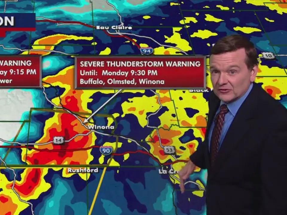 Monday storms, tornado warnings wind down