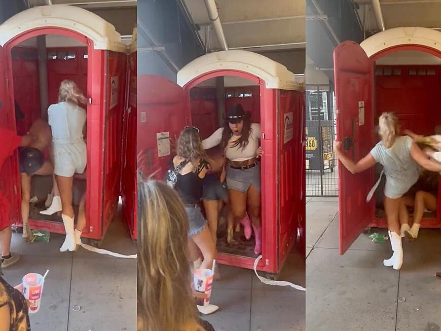 Romper Stomper: Viral Video of Porta Potty Brawl Near Morgan Wallen ... Romper Stomper: Viral Video of Porta Potty Brawl Near Morgan Wallen ...