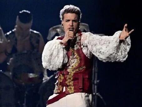 Croatian singer Baby Lasagna, who came second at the Eurovision Song ...