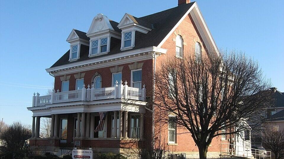 The Margaret and George Riley Jones House in Muncie, Indiana, a ...