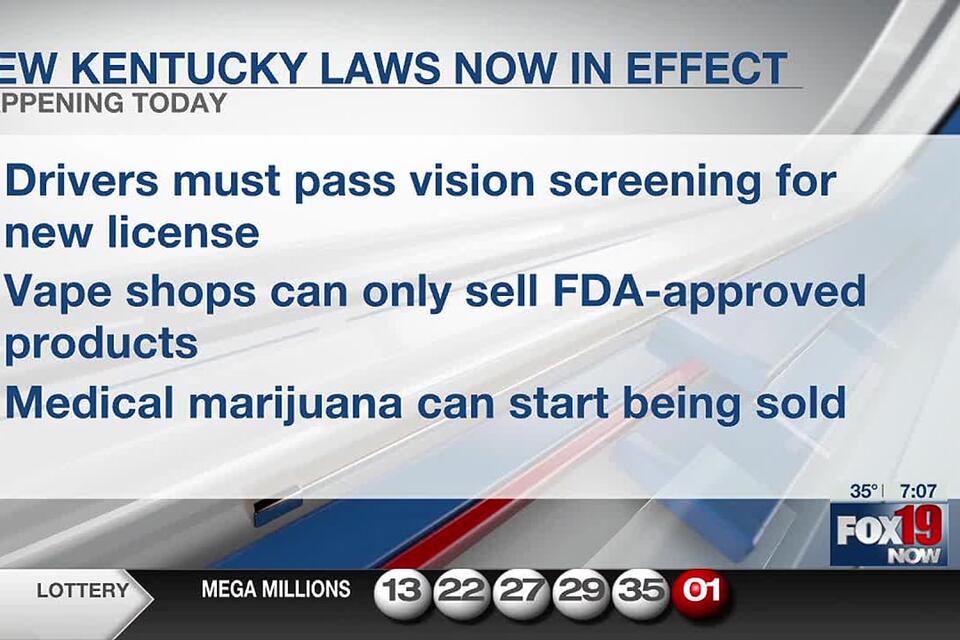Driver's license renewal, medical marijuana laws in Kentucky go into ...