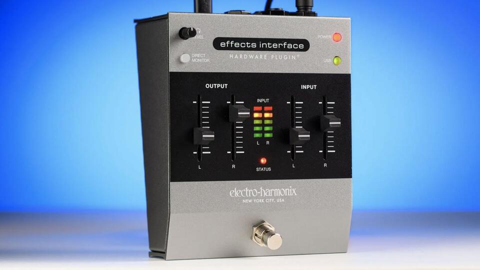 EHX’s new Effects Interface is a stompbox-shaped device that lets you ...