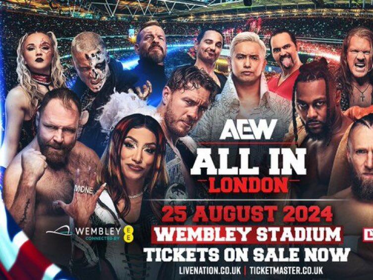 Preview: AEW All In (8/25/24) – Full Card, Start Time, How to Watch