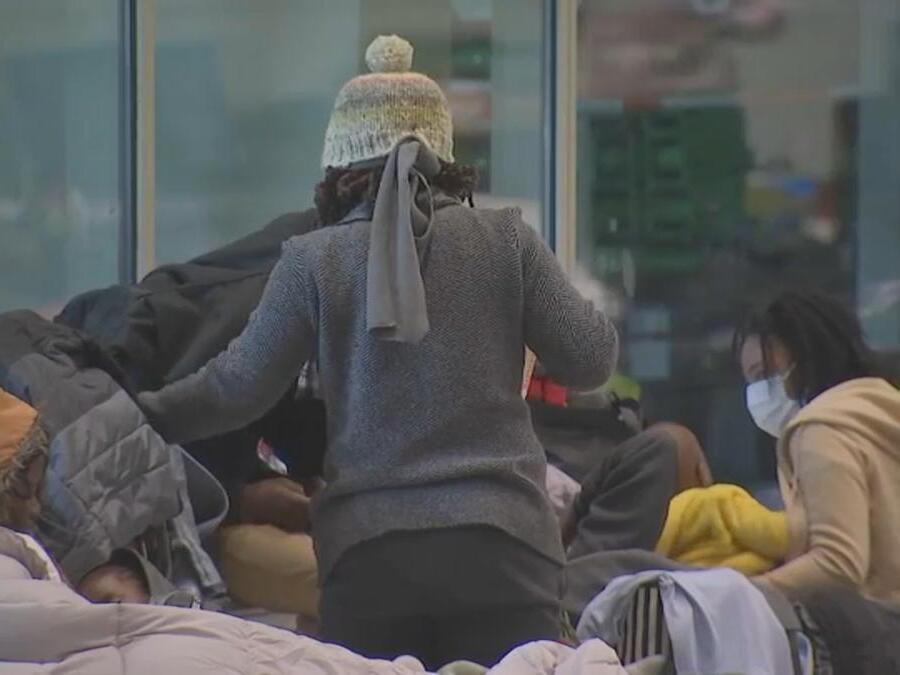 Migrants sleep at Logan airport amid calls for more aid Migrants sleep at Logan airport amid calls for more aid