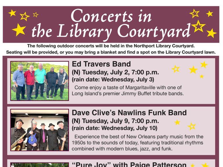 Northport Library Schedules Concert Series