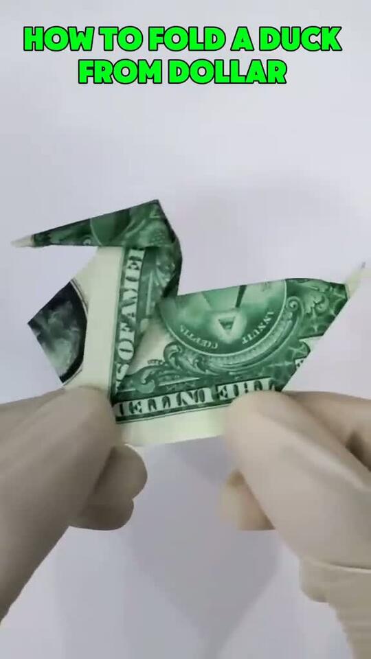 _How_to_fold_a_Duck_from_a_Dollar_Bill_in_few_steps______DIY__origami ...