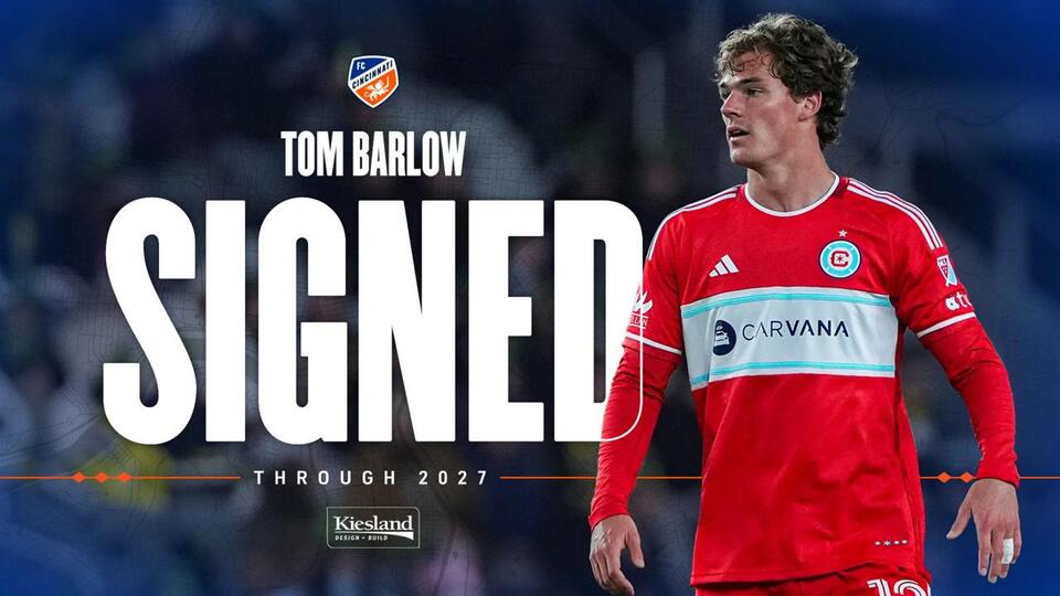 FC Cincinnati sign forward Tom Barlow - NewsBreak