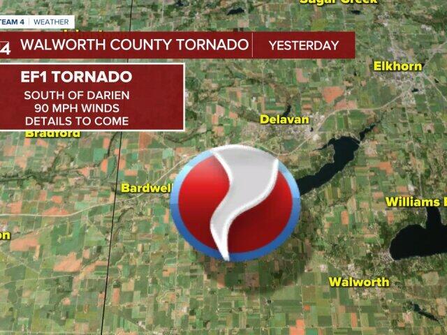 National Weather Service confirms two tornadoes in Walworth County