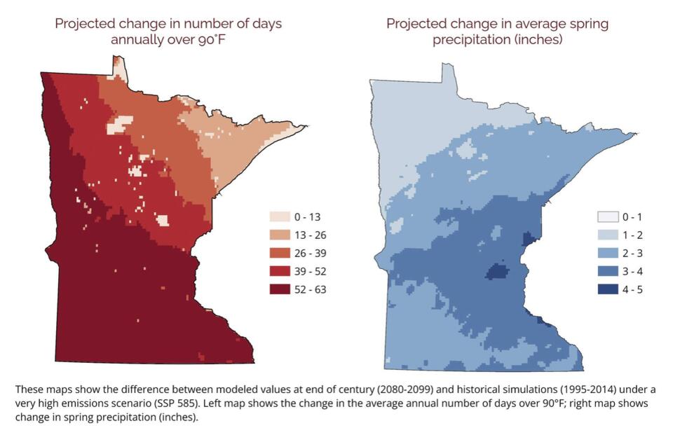 New tool provides highly localized climate projections for Minnesota ...