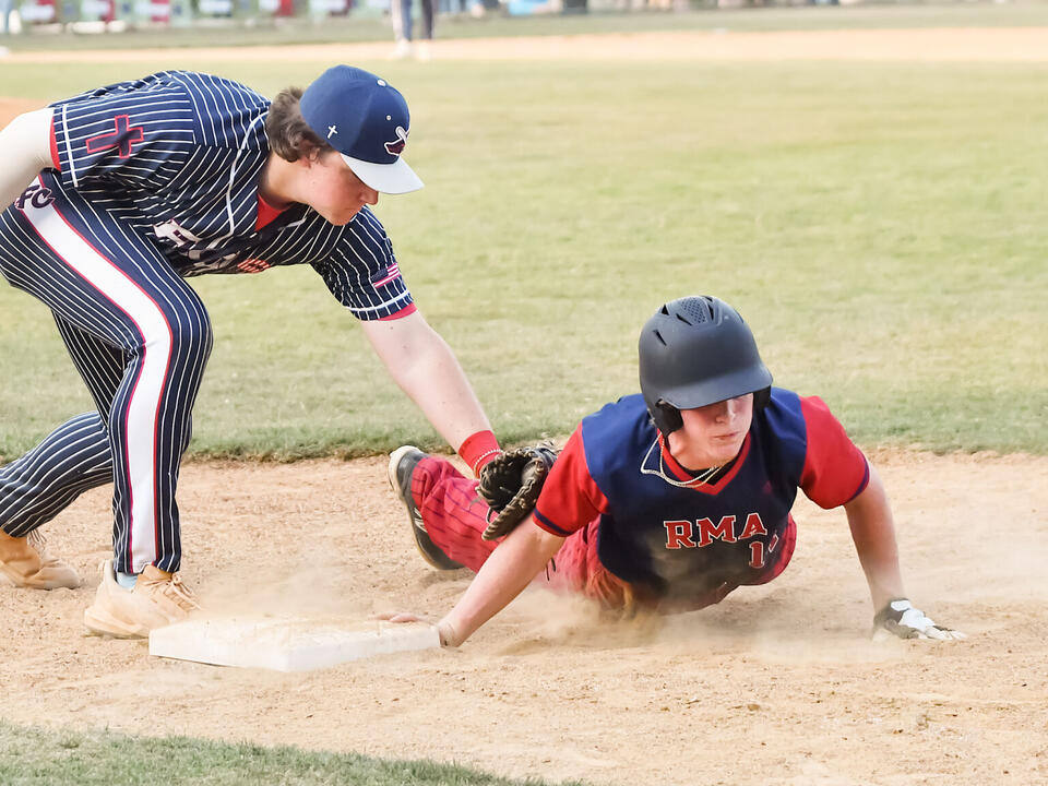 Bases-loaded walk lifts RMA baseball past Patriots