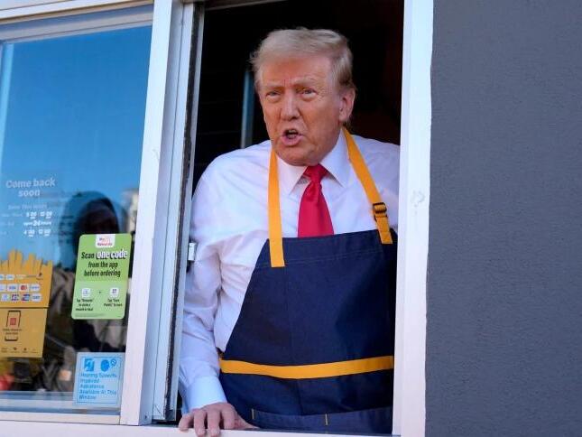 Trump attempts to troll Harris by serving french fries at a ...