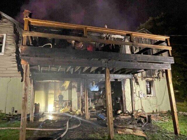 Man dies after house fire in Baltimore County