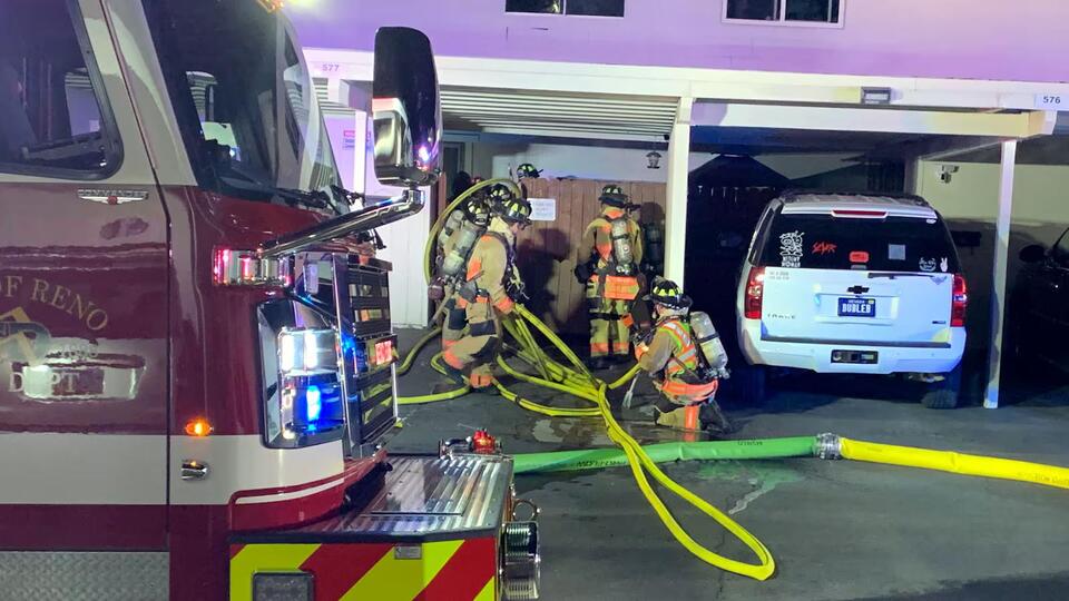 Southeast Reno apartment fire displaces two - NewsBreak