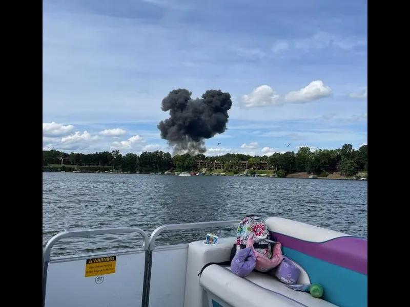 Jet performing at Thunder Over Michigan Air Show crashes into parking ...