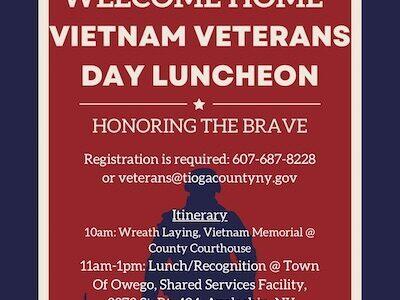 Annual Welcome Home Vietnam Veterans Day set for March 29