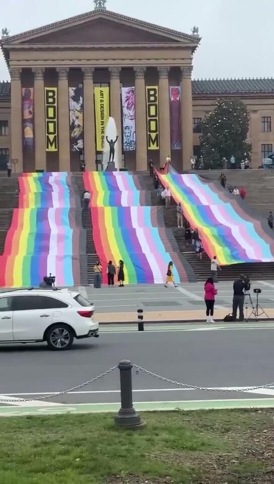 Outside the Philadelphia Museum of Arts where the Classic “Rocky ...