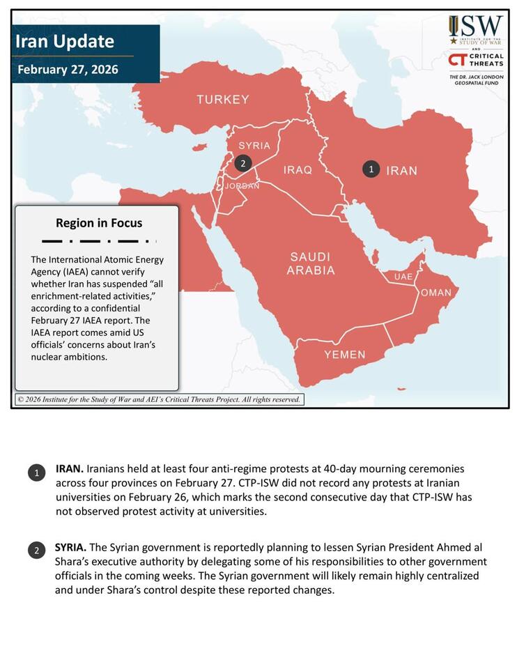 Iran Update, February 27, 2026 - NewsBreak