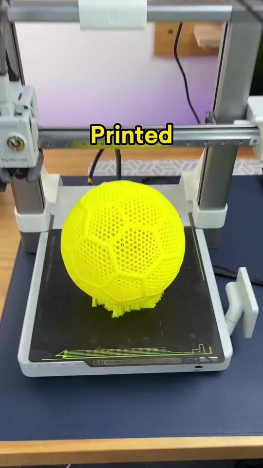 Whaaat! A 3D-Printed Soccer!! Model Soccer Football Airless Ball ...
