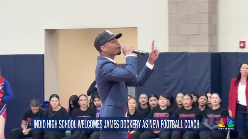 James Dockery Welcomed as New Indio Football Coach During Prep Rally ...
