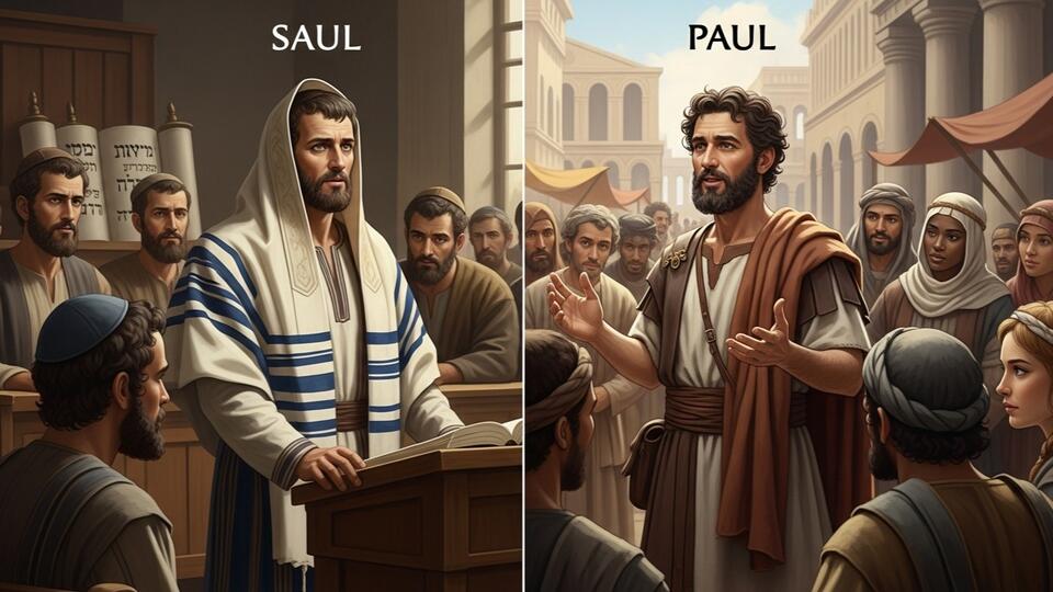 Saul didn't change his name to Paul because he converted (Acts 13 ...