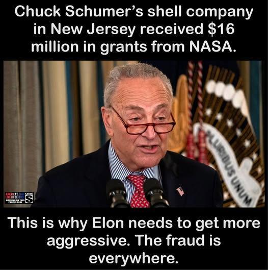 Fact Check: Chuck Schumer NASA Shell Company Hoax Story Originated On ...