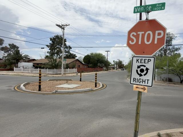 Slow down, go around: Tucson neighbors slow traffic with city mini ...