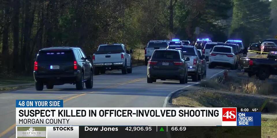 Suspect killed during officer-involved shooting in Morgan County