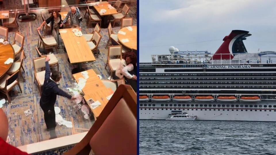 Carnival Panorama Hit by Sudden Storm, Ship Tilts in Gulf of California ...