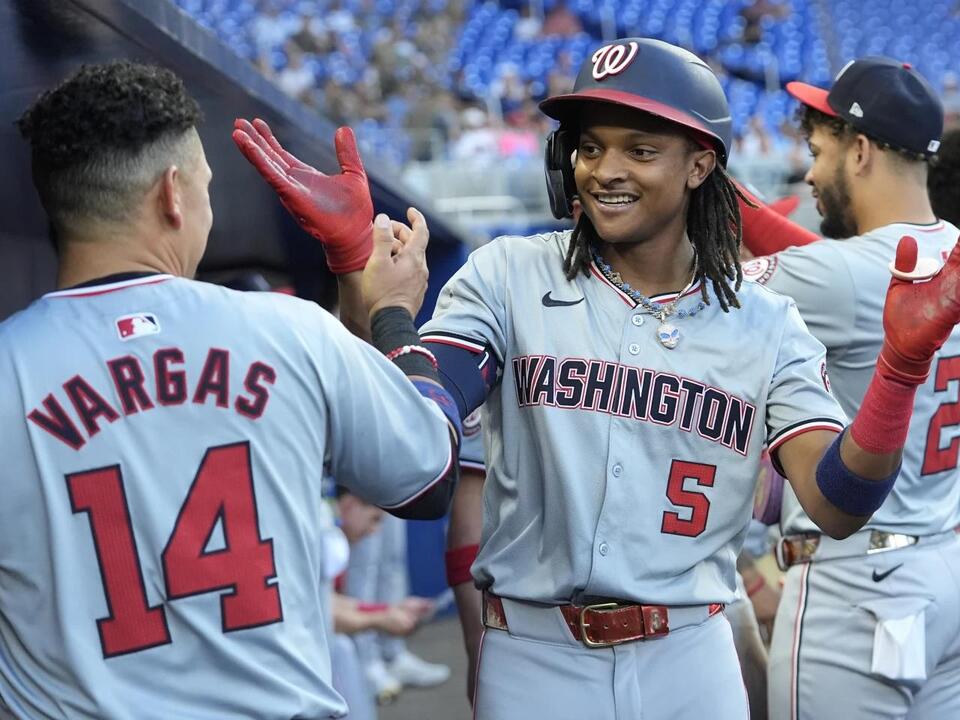 CJ Abrams homers as Nationals complete 4-game sweep of NL-worst Marlins ...