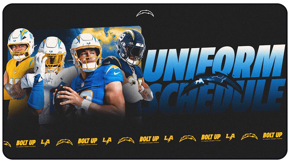 LA Chargers Unveil Uniform Schedule, Including Pants, for 2025 - NewsBreak