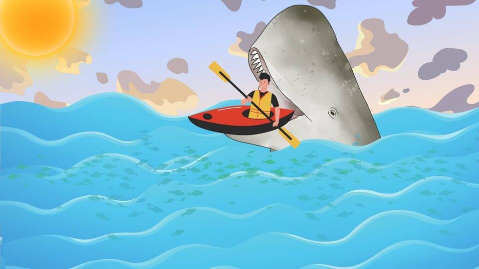 Man almost swallowed by whale is a lot chiller about it than Jonah was ...