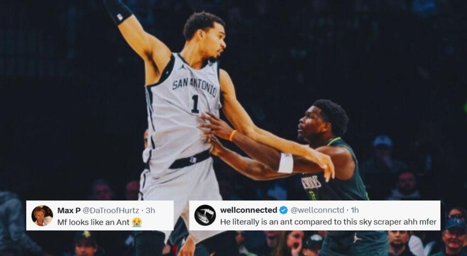 Social Media Loses It After “ANT” Anthony Edwards Looks Extra Small ...