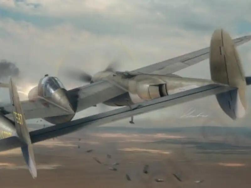 USAAF P-38 pilot recalls colliding with a Luftwaffe Me 109 to avoid his ...
