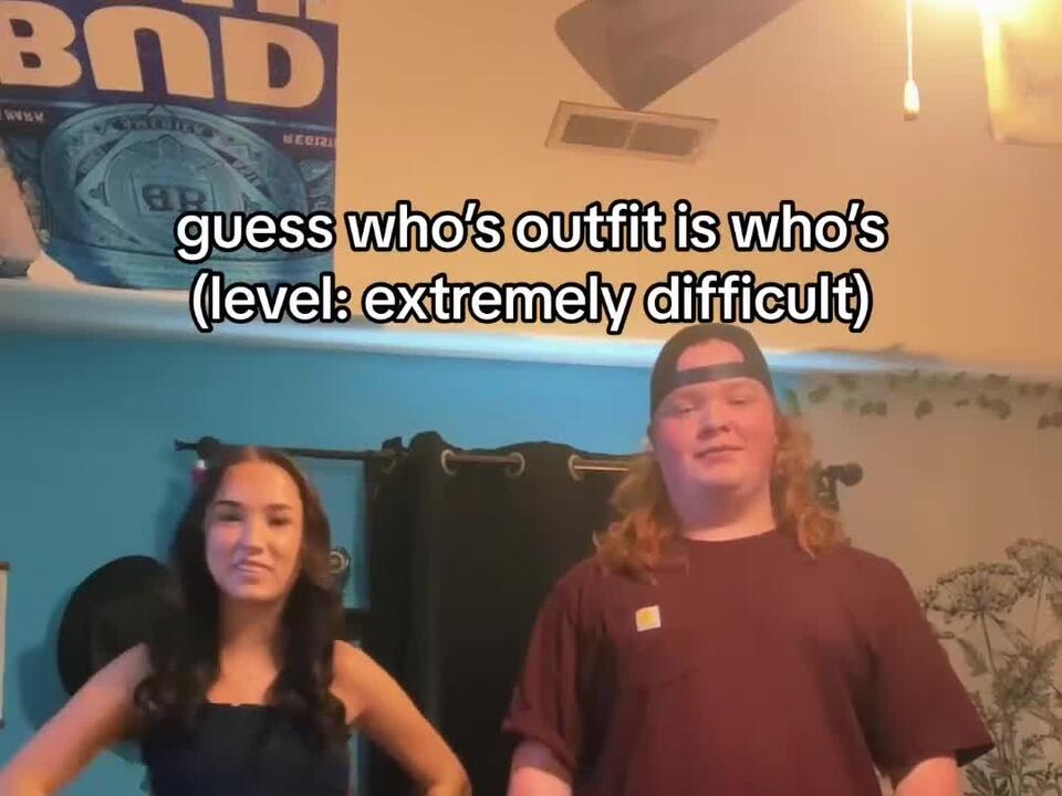 They switched outfits but can you tell which is which