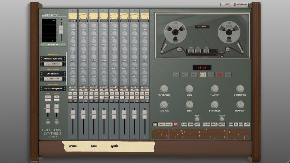 Gulf Coast Synthesis announces Model 8 analog tape DAW (public beta ...
