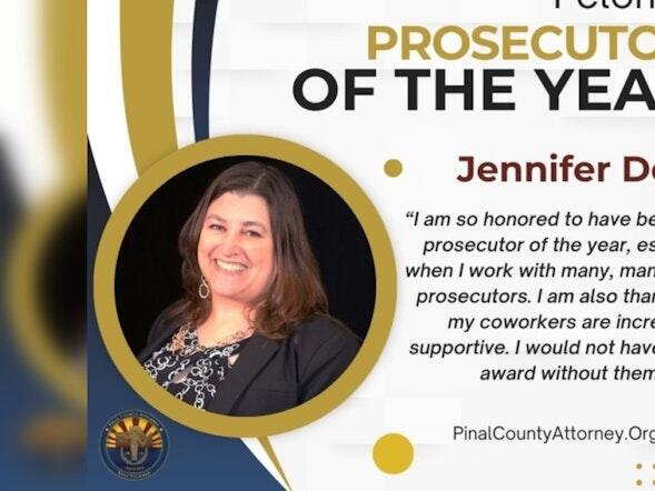 Pinal County's Jennifer Dent Honored as Arizona's 'Felony Prosecutor of ...