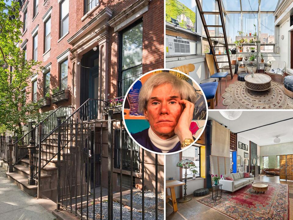 The NYC rowhouse where Andy Warhol lived in the late 1960s lists for $6.19M