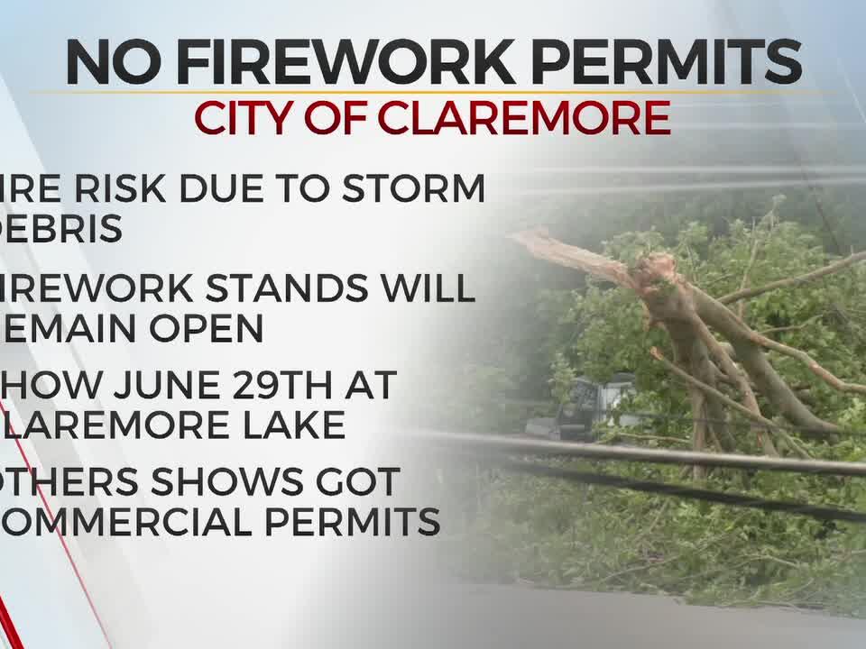 City Of Claremore Not Issuing Residential Firework Permits For 2024
