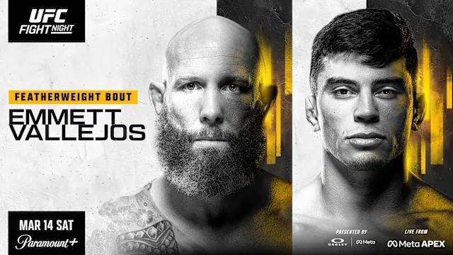 UFC Tonight: UFC Fight Night – Emmett vs. Vallejos Card Details and ...
