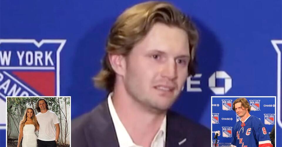 Jacob Trouba Tears Up Talking About How Wife Kelly Helped Him Become ...