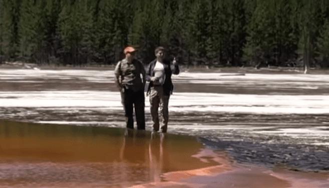 Yellowstone Tourists Inexplicably Tramp Through Iconic Hot Spring ...
