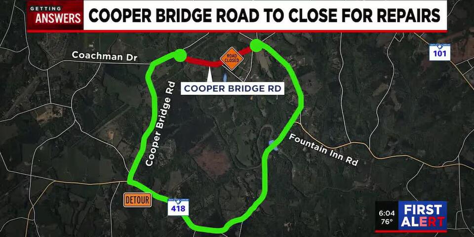 Getting Answers: Cooper Bridge Road set to close for repairs - NewsBreak