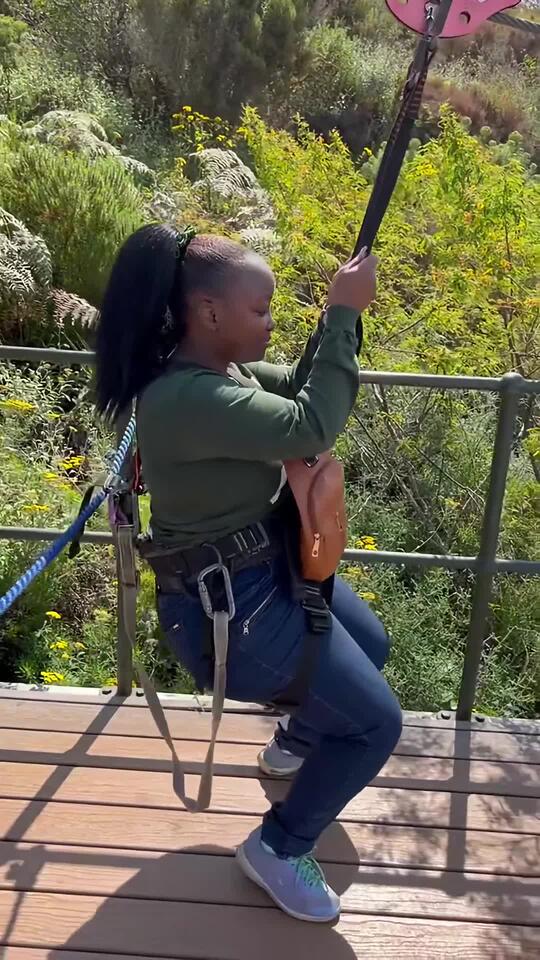 Ziplining above Zimbabwe Waterfalls Tanaka EXTREME UNREEL Zipline ...
