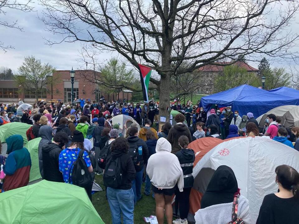 Pro-Palestinian protest encampments spring up at the University of ...