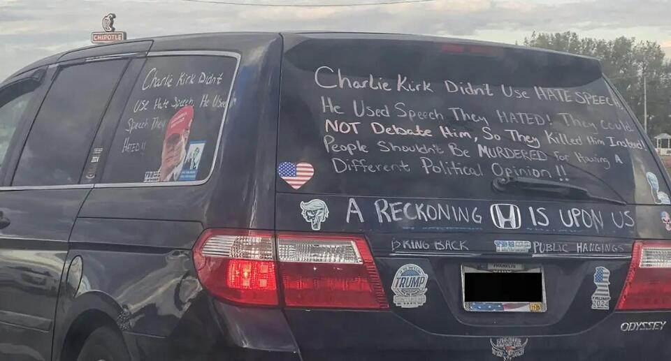 Ohio MAGA Mobile Stuns Highway Drivers With Charlie Kirk Inspired ...