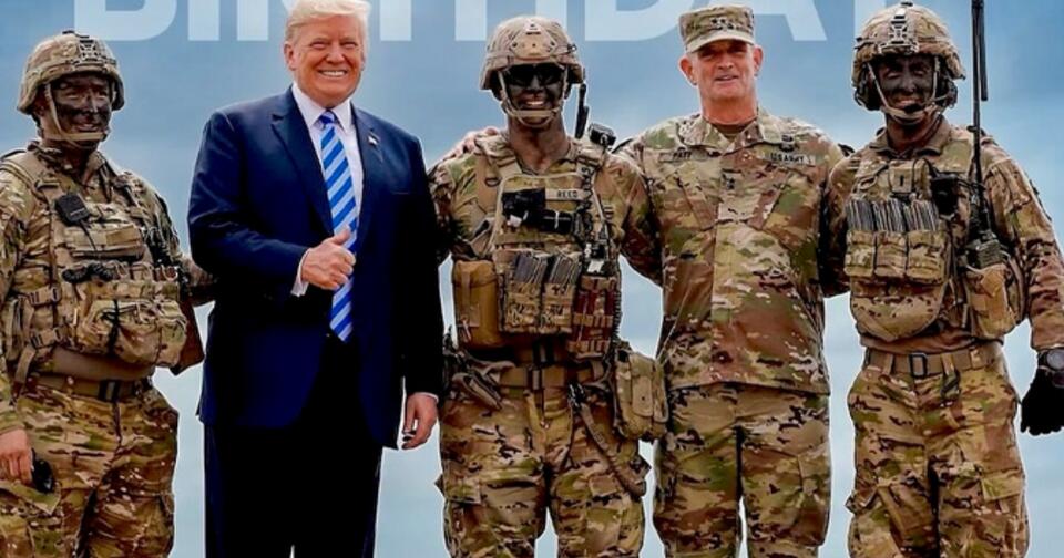 Did The Us Military Just Troll Trump On His Birthday Awkward Parade Goes Viral Newsbreak
