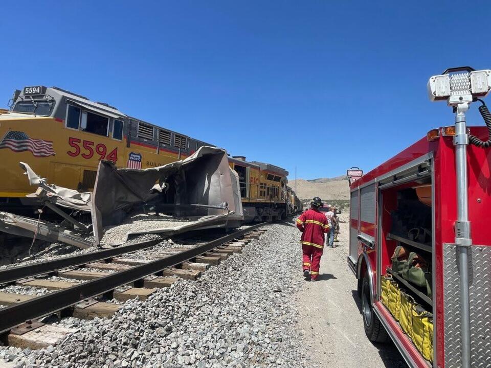 UP train derails following Utah grade-crossing collision - NewsBreak