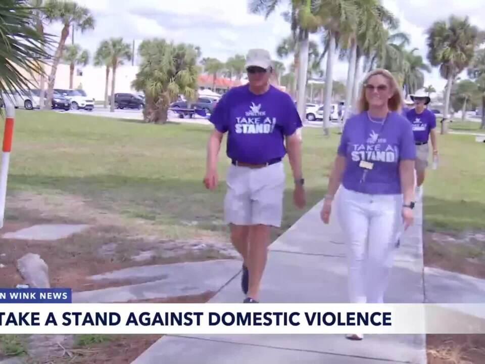 Men take a stand against domestic violence