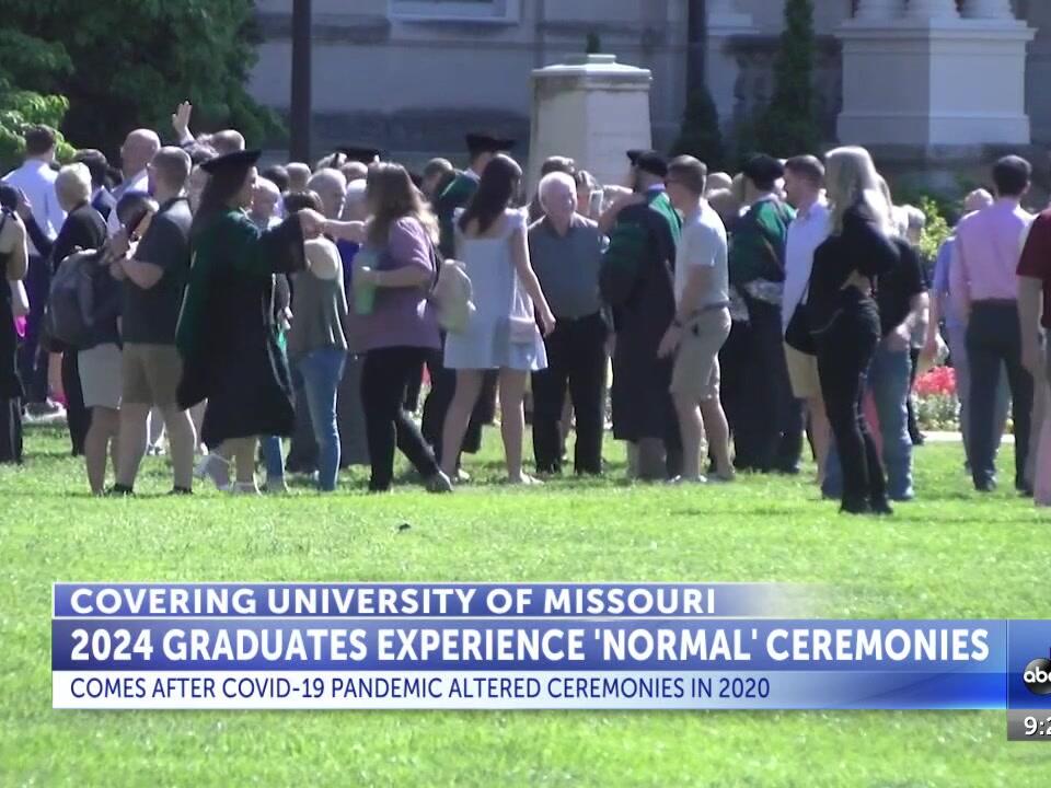 University of Missouri new graduates experience first traditional ...