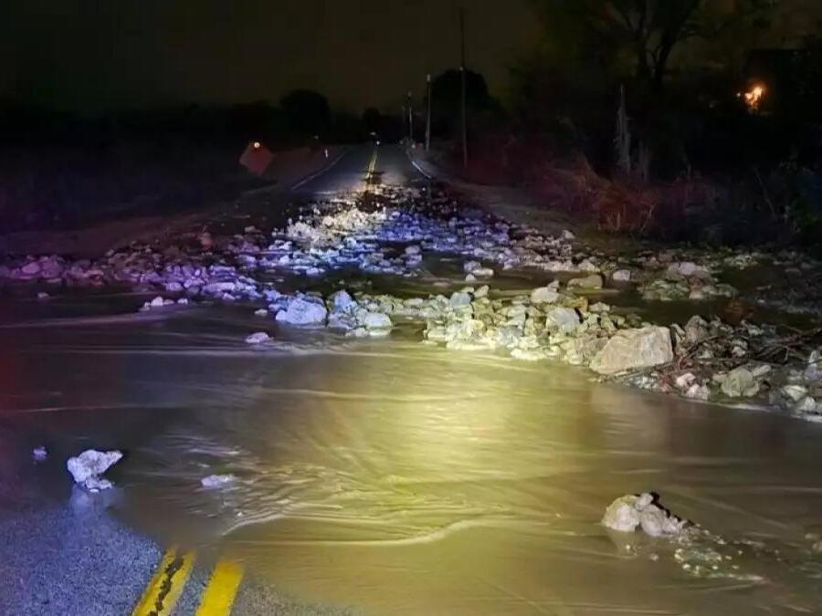 Storm Damage And Flooded Roads In Tulsa Area Following Storms